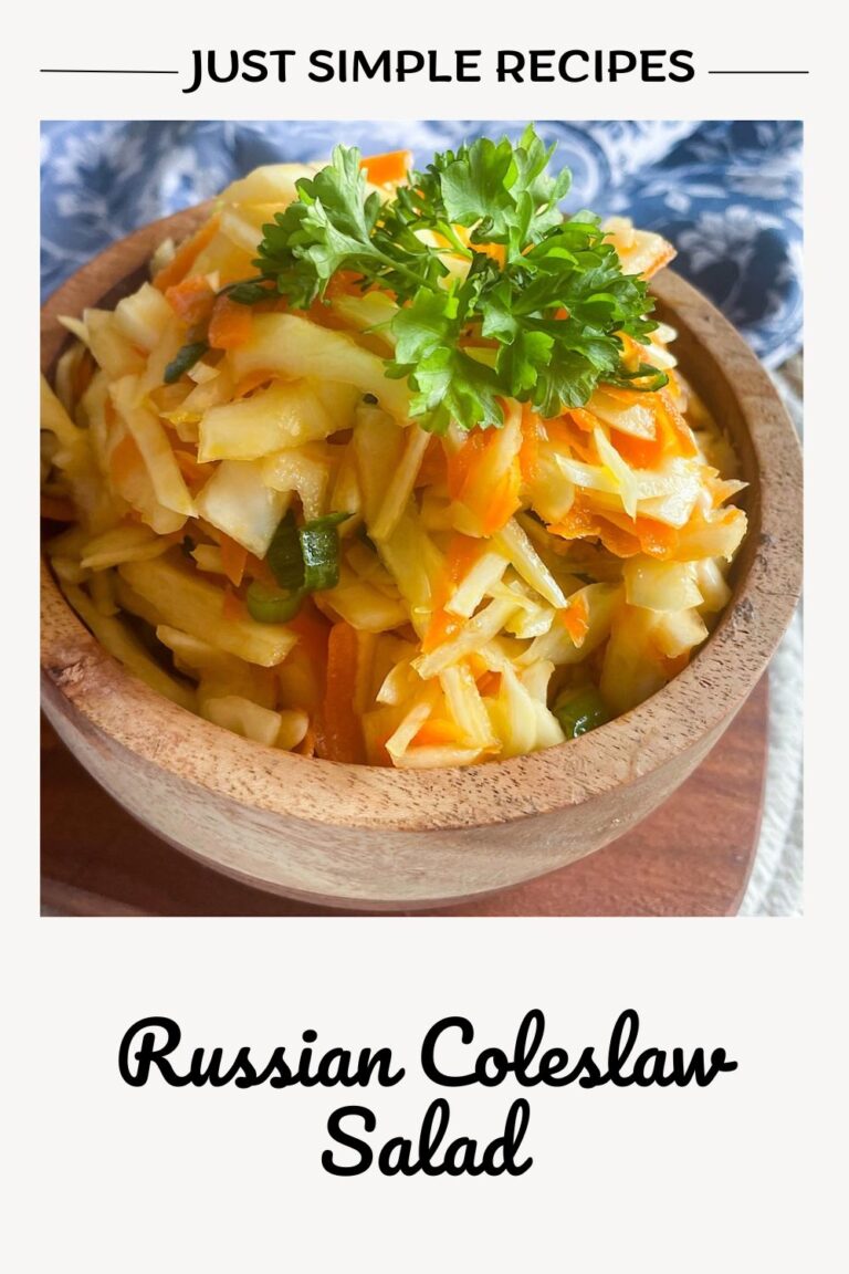 Russian Coleslaw Salad - Just Simple Recipes