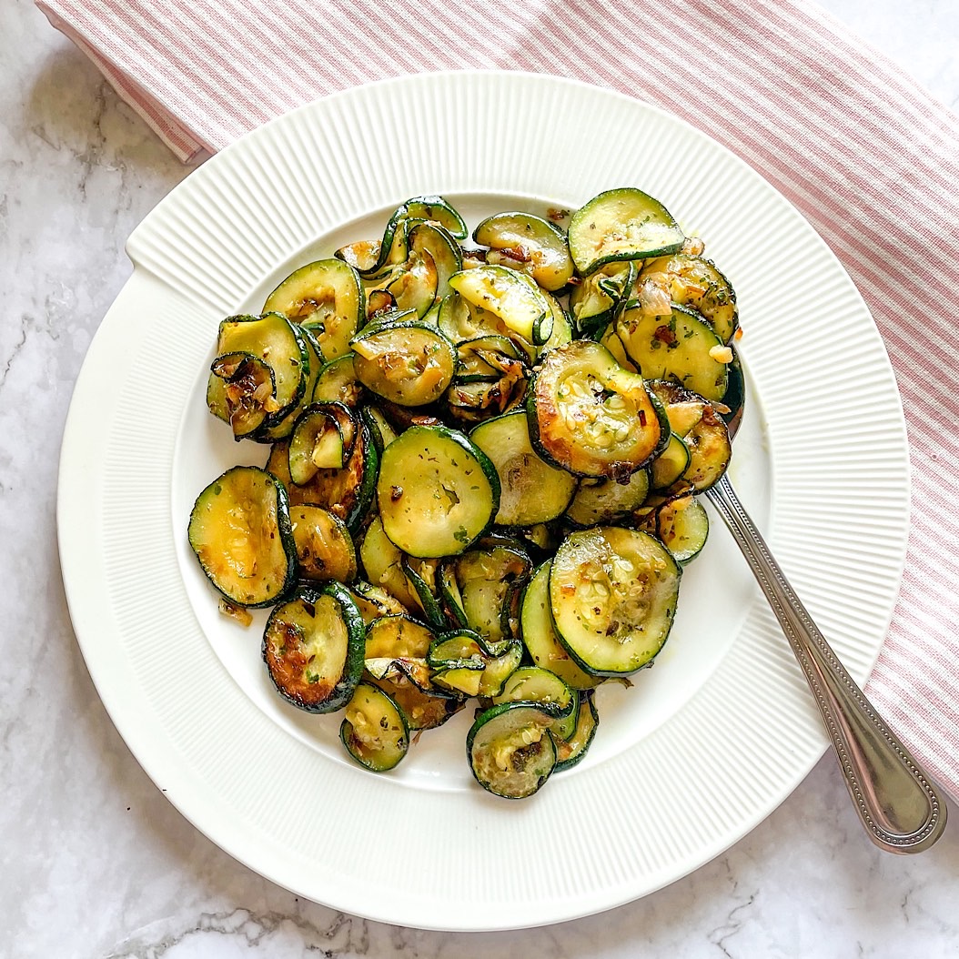How to cook courgettes - Sauteed Courgettes - Just Simple Recipes