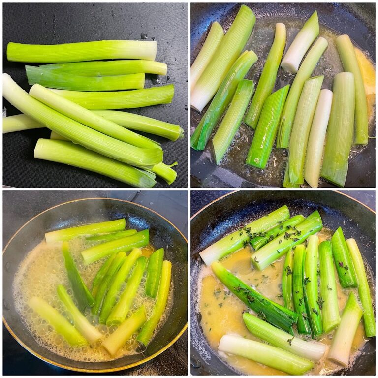 Baby Leeks with Butter and Thyme Recipe