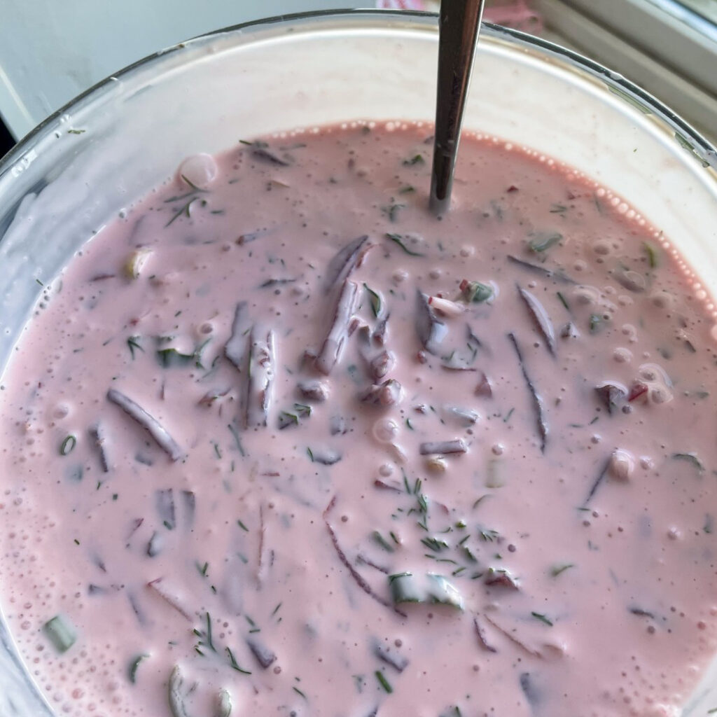 Cold Borscht - Lithuanian Beetroot Soup Recipe - Just Simple Recipes