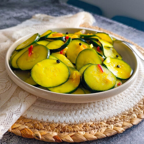 Pickled Courgettes Recipe - Just Simple Recipes
