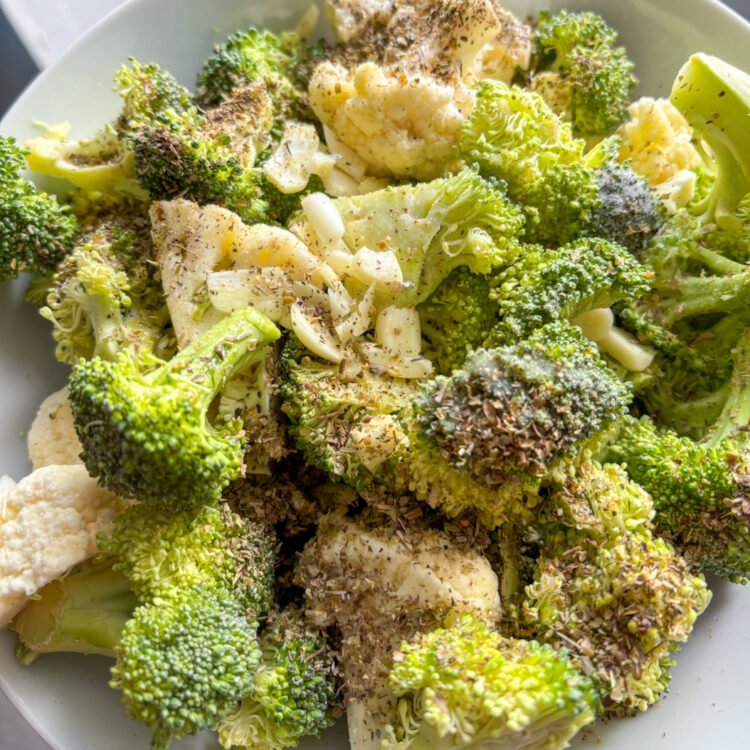 Roasted Broccoli and Cauliflower Recipe - Just Simple Recipes