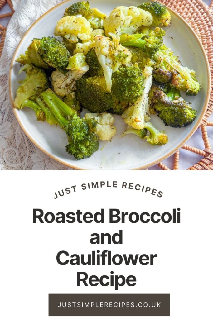 Roasted Broccoli and Cauliflower Recipe - Just Simple Recipes