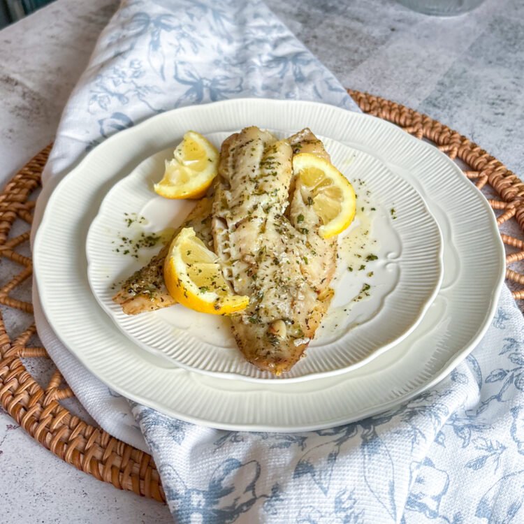 Easy Baked Pollock Recipe with Garlic Butter and Lemon - Just Simple ...