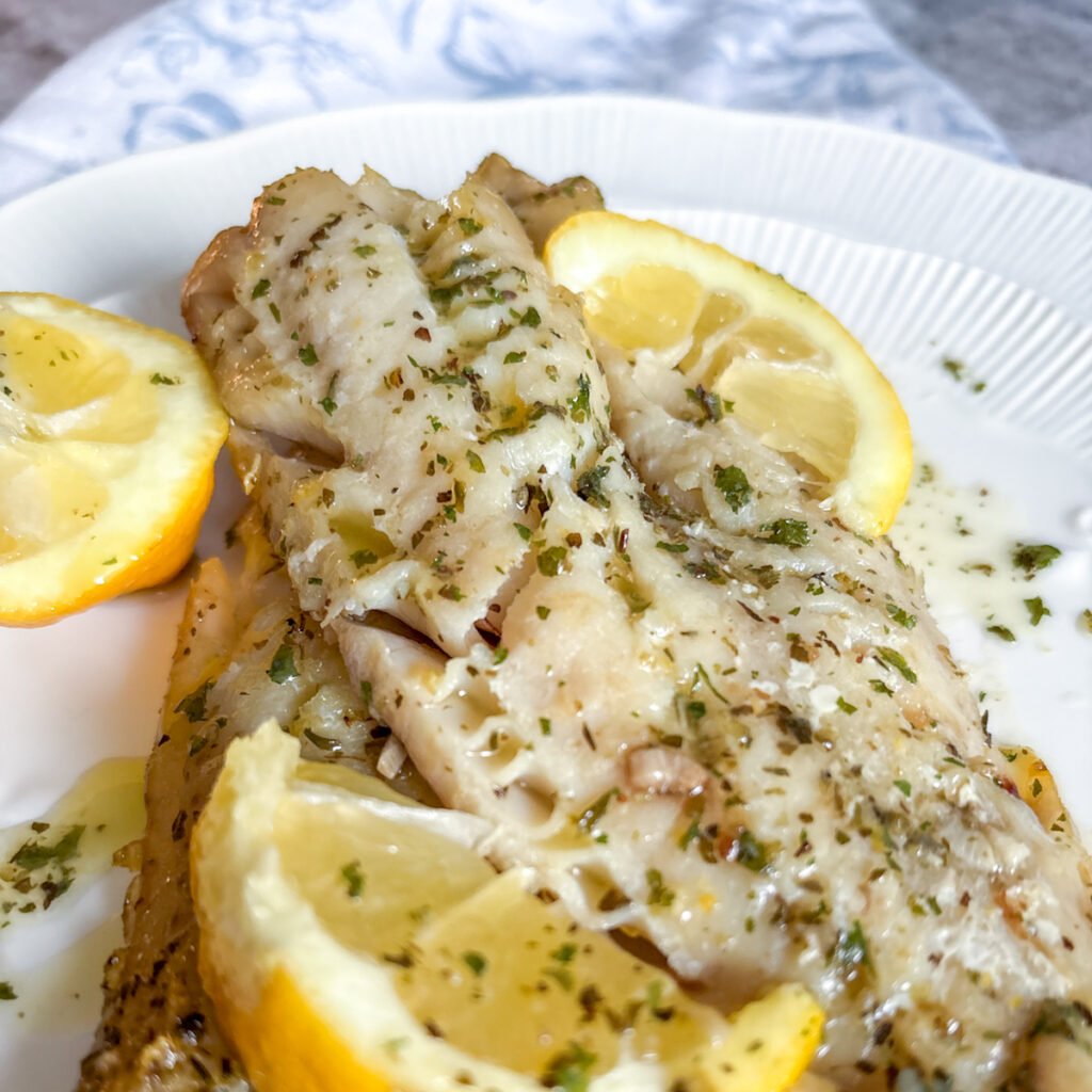 Easy Baked Pollock Recipe with Garlic Butter and Lemon - Just Simple ...