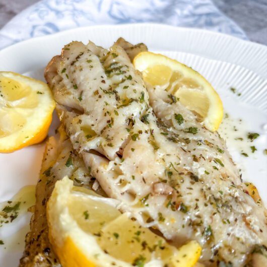 Easy Baked Pollock Recipe with Garlic Butter and Lemon - Just Simple ...