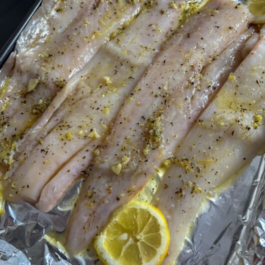 Easy Baked Pollock Recipe with Garlic Butter and Lemon - Just Simple ...